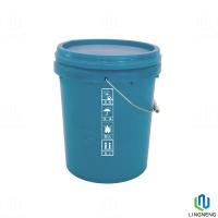 China 5 Gallon Food Grade Plastic Bucket With Handle Customized Color for sale