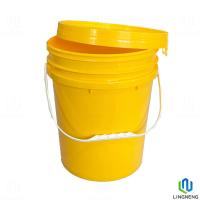 China 18L Waterproof Food Grade Plastic 5 Gallon Buckets With Handle for sale