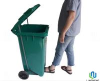China Waterproof Mobile Garbage Bin 240L Waste Bins Quadrangle Free Sample for sale