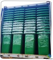 China Waterproof Mobile Garbage Bin 240L Waste Bins Quadrangle Free Sample for sale