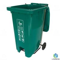 China Waterproof Mobile Garbage Bin 240L Waste Bins Quadrangle Free Sample for sale