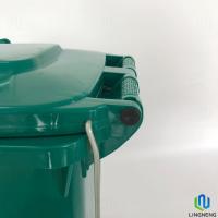 China Outdoor 160L Large Garbage Bins ,  Mobile Plastic Waste Bins for sale