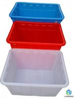China 160L Plastic Container Tank Stackable Nestable Plastic Storage Tanks for sale