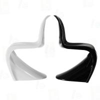 China Ergonomic Recyclable Plastic Panton Chair Plastic Furniture For Modern Indoor Spaces for sale