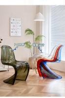 China Ergonomic Recyclable Plastic Panton Chair Plastic Furniture For Modern Indoor Spaces for sale