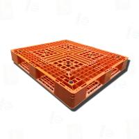 China Euro Heavy Duty Plastic Pallet With Chemical Resistance Stackable Design 3T Static Load Capacity for sale