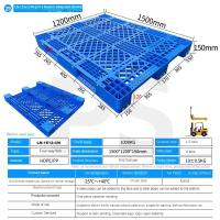 China Customized 1500x1200mm Heavy Duty Plastic Pallet Logistic Pallets Double Sides for sale