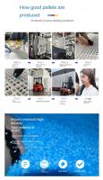 China Flat 3 Runners Plastic Pallet Warehouse Shelf Stereo Warehouse Stack Forklift Truck Card Plate for sale