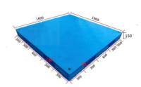 China Corrosion Resistant Heavy Duty Double Sided Plastic HDPE Pallet For Transporting Chemical Materials for sale