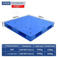 China Heavy Duty Flat Double Sided Chemical Resistance Stackable HDPE Plastic Pallet for sale