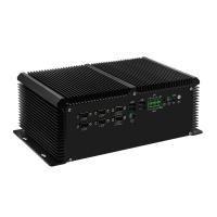 China 4 Lan 6 COM 8 USB Fanless Box PC POE Core 7th I7-7700HQ Windows 10 for sale