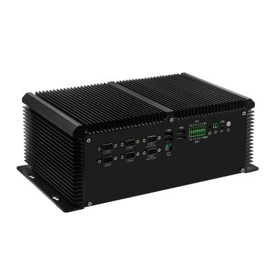 China 4 Lan 6 COM 8 USB Fanless Box PC POE Core 7th I7-7700HQ Windows 10 for sale