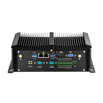 China SIM 4G Core 8th I7-8550U Embedded Box PC 8GB DDR4 256GB M.2 2280 SSD Dual Lan for sale