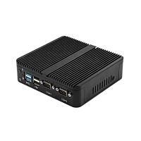 China Celeron J4125 Fanless Mini PC 2 DB-9 RS232 COM 2 RJ45 LAN Mini Desktop Computer for sale