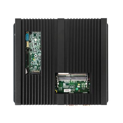 China Portable Industrial Mini Computer Aluminum Alloy Shell Fanless Embedded Mini PC for sale