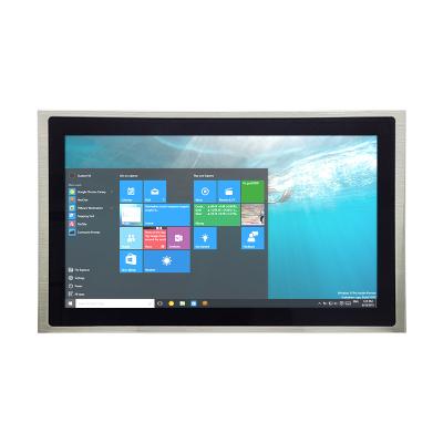 China Core I5-1135G7 Processor Stainless Steel Panel PC Preinstalled Windows 10 Pro 64bit OS for sale