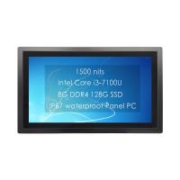 China 24 Inch IP67 Waterproof Embedded Touch Panel PC With 7H Tempered Glass Anti-Glare Treatment for sale