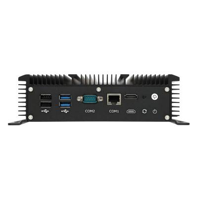 China DDR4 RAM SSD HDD Fanless Mini PC 6*Gigabit LAN Industrial Mini PC for sale