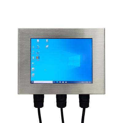 China Stainless Steel Case IP67 Waterproof Industrial Touch Panel PC Outdoor Sunlight Readable All In One Touch Screen Monitor for sale
