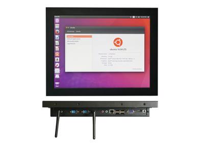 China Ubuntu System Industrial Touch Panel PC 5 Wire Resistive Touch Screen for sale