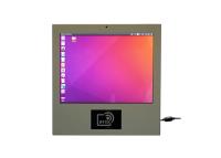 China 15 Inch Touch Screen Computer White Color Metal Case RFID With Camera Bluetooth for sale