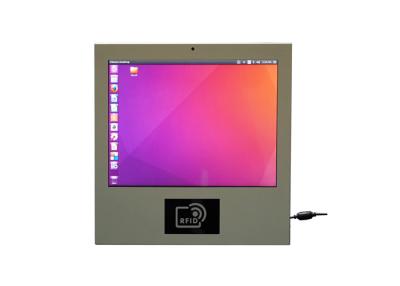 China 15 Inch Touch Screen Computer White Color Metal Case RFID With Camera Bluetooth for sale