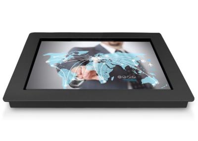 China Black Infrared Touch Screen Monitor 400 Nits Brightness Wide Viewing Angle for sale