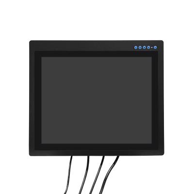 China 17 Inch Full IP65 1000 Nits Industrial Touch Monitor Optical Bonding BNC Video Input for sale