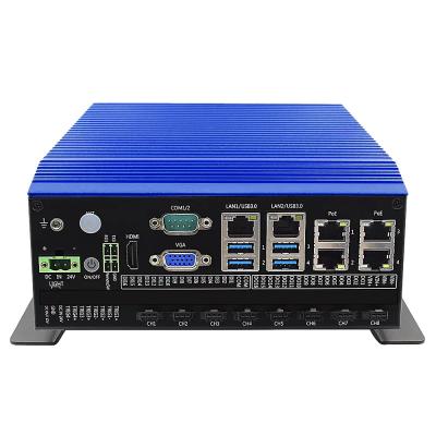 China Visual Inspection Industrial Mini PC with Intel Core i7-8700 CPU and 2* Intel I225 Network for sale