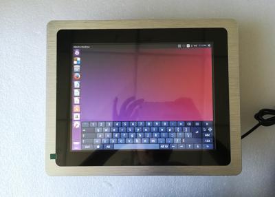 China Thin Bezel Capcitive Touch Embedded Touch Panel PC Runs Ubuntu 16.04 System for sale