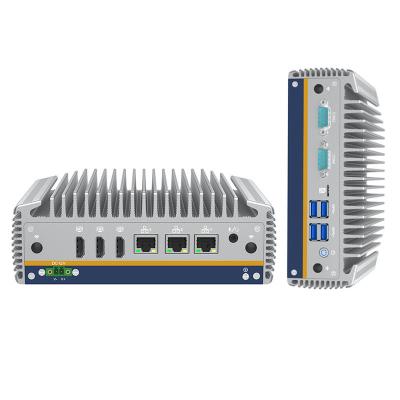 China Industrial Fanless Mini PC Unmatched Efficiency with Intel UHD Graphics and All Aluminum Body Support WIN10/WIN11/Linux for sale
