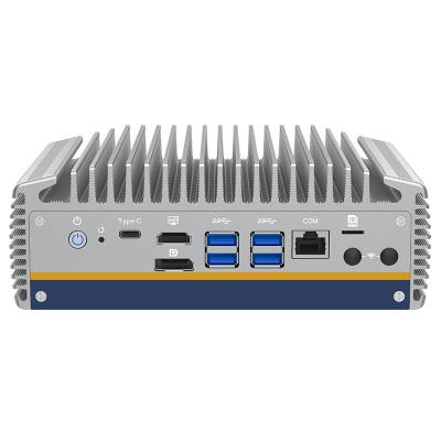 China Core Industrial Mini Pc With High Quality Compact PCIE Slot Industrial Computer With RS232 RS485 for AI Vision Positioning for sale