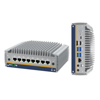 China 14th Core Ultra I5/i7 Processor Mini PC 8 RJ45 I226 Ethernet LAN Fanless Computer Win11 Ubuntu Portable Pfsense Soft Firewall Router for sale