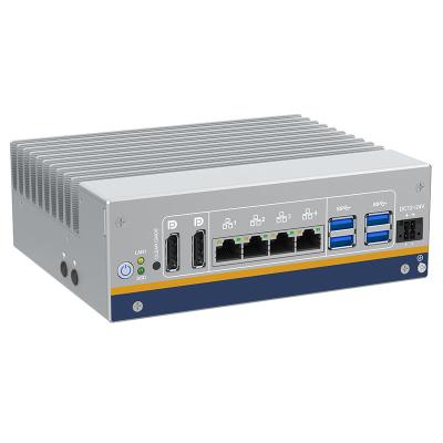 China Fanless Mini PC 2* DP Display Port 4* Gigabit Ethernet Intel i210-AT Intel I219-LM DIN-Rail Mounting Embedded BOX PCs for sale