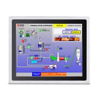China Industrial 17 Inch Embedded Touch Panel PC Front IP65 Waterproof Silver Color for sale