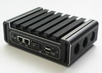 China Aluminum Material Industrial Mini PC Intel i3 6100U Dual Core 2.3GHz 2 LAN Port for sale
