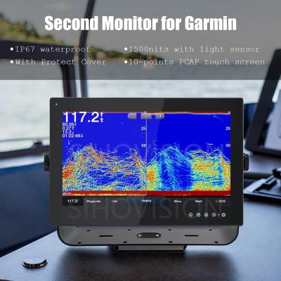 China High Performance 1500 Nits Brightness Waterproof Touch Monitor with Full IP67 Waterproof Rating and Garmin MFD Compatible Interface for sale