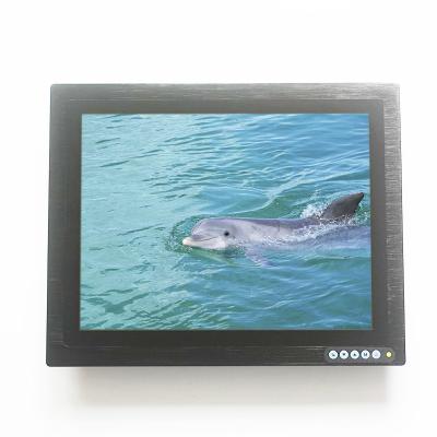 China Full IP67 Waterproof Capacitive Touch Monitor 15'' 1500 Nits High Brightness With BNC for sale