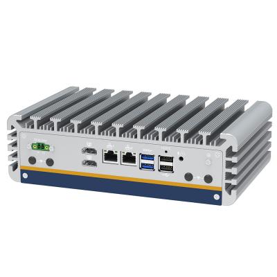 China AMD Ryzen Embedded R2314 Industrial Mini PC with 64 GB RAM and SSD+HDD Storage for Industrial Automation for sale