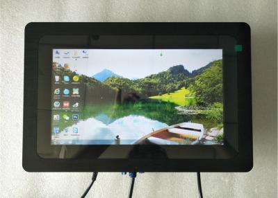 China 400 Nits LCD Multi Touch Screen Monitor 1366x768 PCAP Projected DC 12V 24V 10 Inch for sale