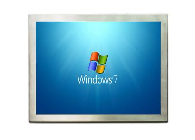 China 17 Inch Stainless Steel Panel PC Touch With Glove / 4MM Tempered Glass for sale