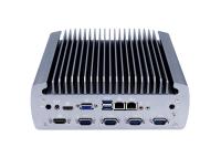 China 20W Dual HDMI VGA Fanless Desktop Mini Pc Intel Core i7 8700T for sale