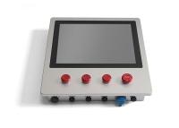 China 300nits 1024x768 IP65 Industrial Lcd Display Monitor 3 Buttons for sale