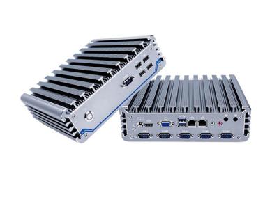 China Aluminum Alloy Fanless Industrial Pc Dual Lan I7 8265u 16G Ram for sale