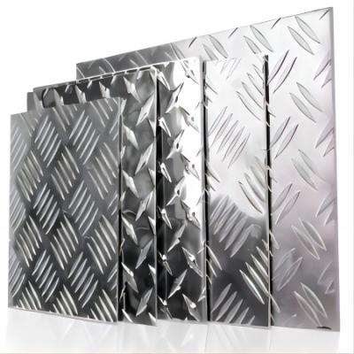 China ASTM 5083 Embossed Aluminum Tread Plate Diamond Plate 500mm Width Marine Grade for sale