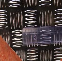 China 1100 Black Aluminium Chequered Plate 1000mm to 1500mm Width for Cookware for sale