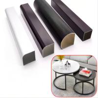 China Silver Black 6061 Anodized Aluminum Rectangular Tube Round Tube for sale
