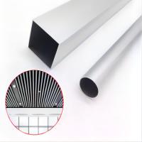 China Silver Black 6061 Anodized Aluminum Rectangular Tube Round Tube for sale