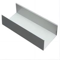 China ASTM 6000 Series Powder Coated Aluminium U Channel 4m for Door Use 6063 T5 for sale