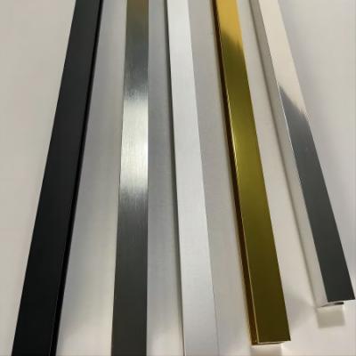 China 10mm Aluminum U Channel Brushed Gold U Profile for Glass Wall 14.3x19mm for sale
